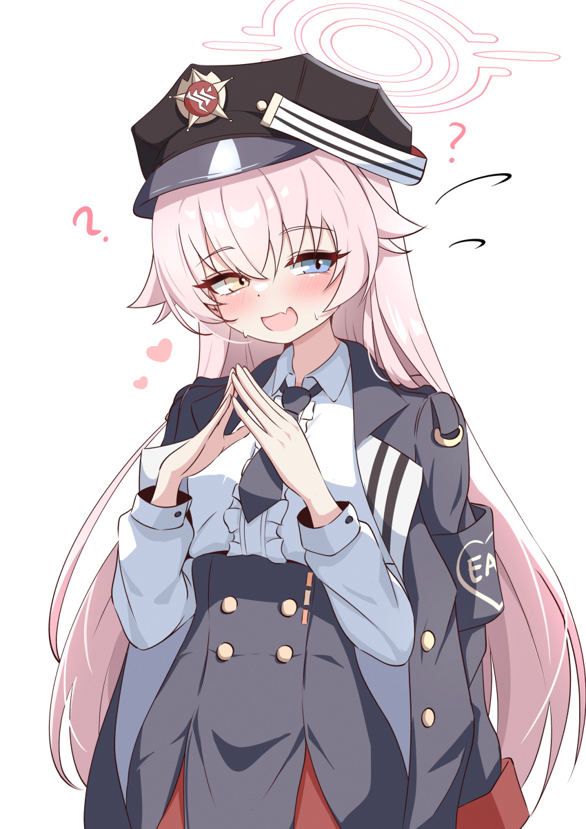 Safebooru - 1girl ? absurdres black hat black jacket black necktie black skirt blue archive blue ...