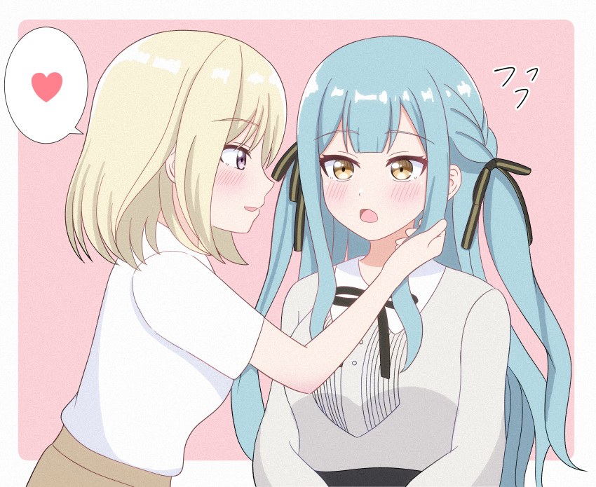 Safebooru - 2girls absurdres bang dream! bang dream! it's mygo!!!!! black ribbon blonde hair ...