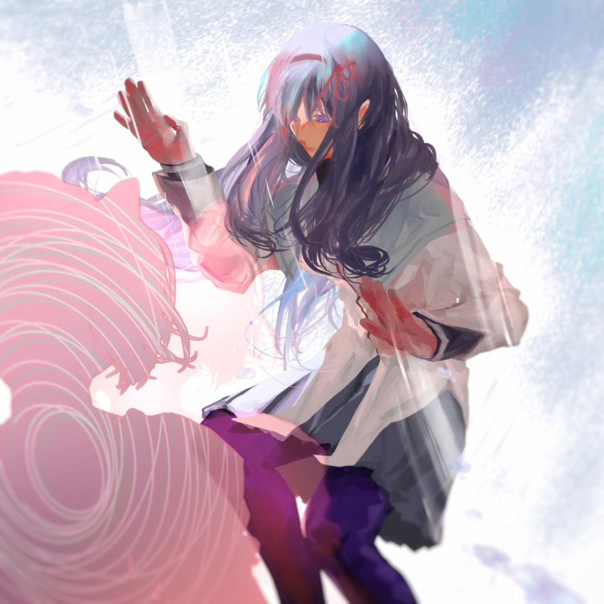 Safebooru - 2girls akemi homura akemi homura (magical girl) foroxy highres mahou shoujo madoka ...