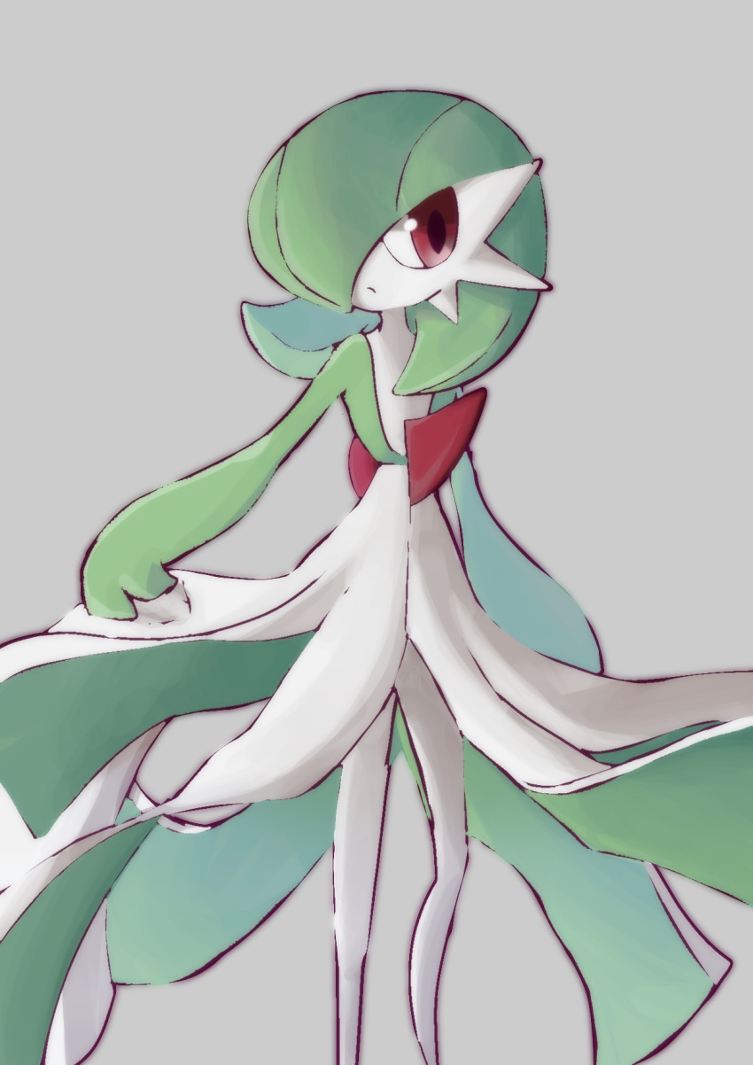 Safebooru - bob cut colored skin dress gardevoir green hair green skin ...