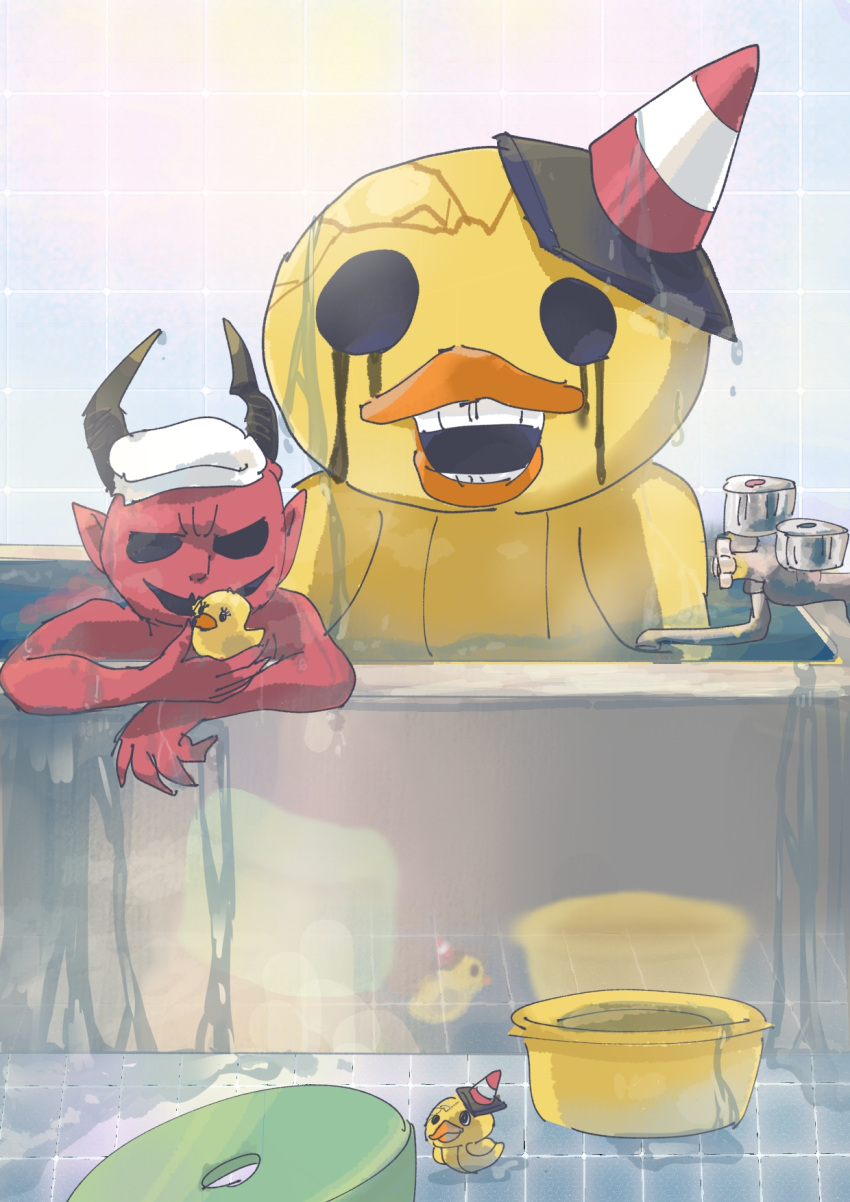 Safebooru - a53h2kthqe2206 bath bathtub dark deception demon boy demon ...