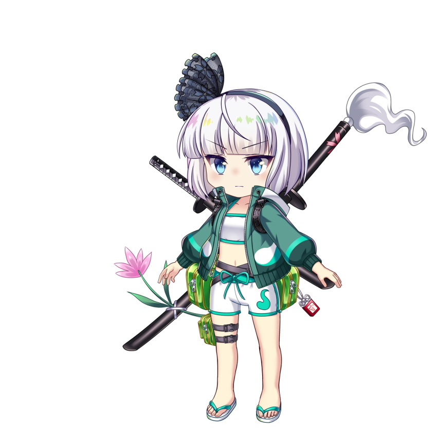 Safebooru - 1girl a-pose ahoge alternate costume bikini black hairband ...