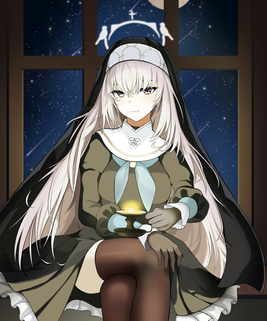 Safebooru - 1girl absurdres black robe black thighhighs blue archive ...
