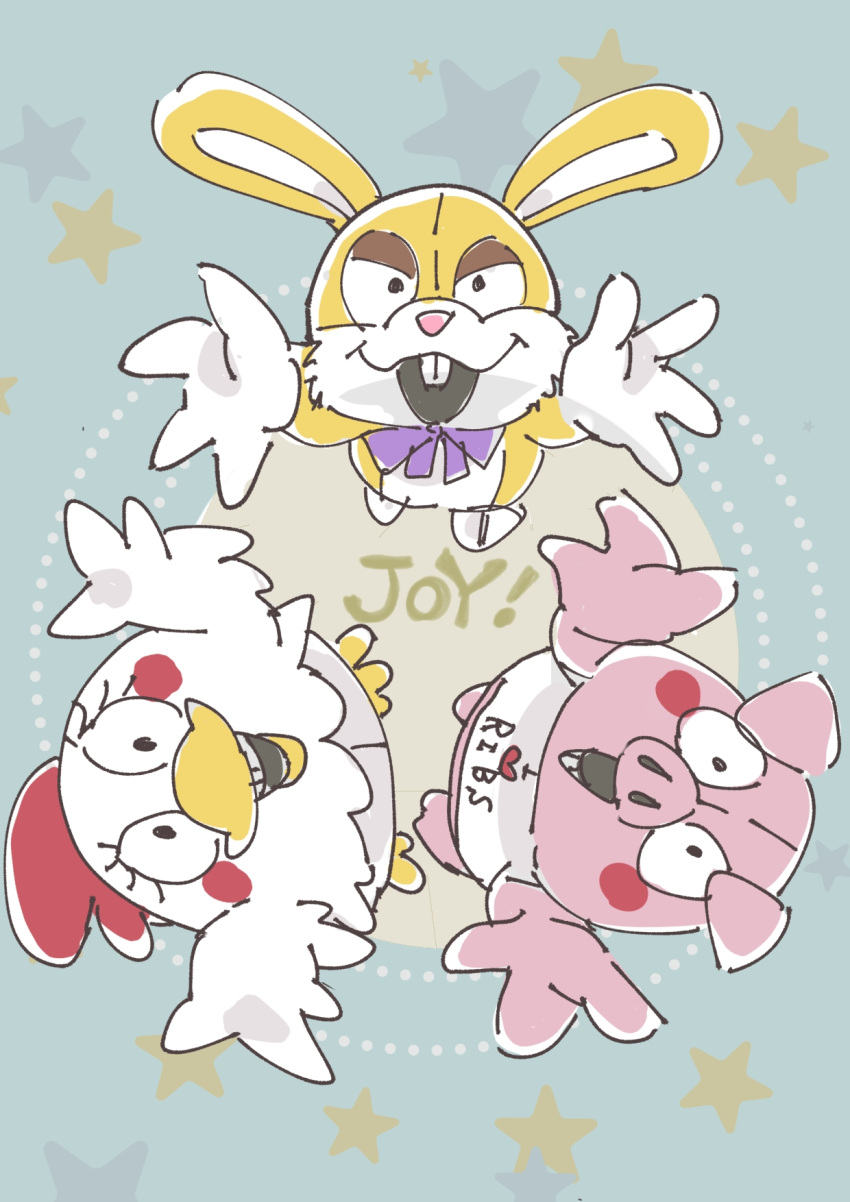 Safebooru - 1girl 2boys bird girl blush buck teeth dark deception furry ...
