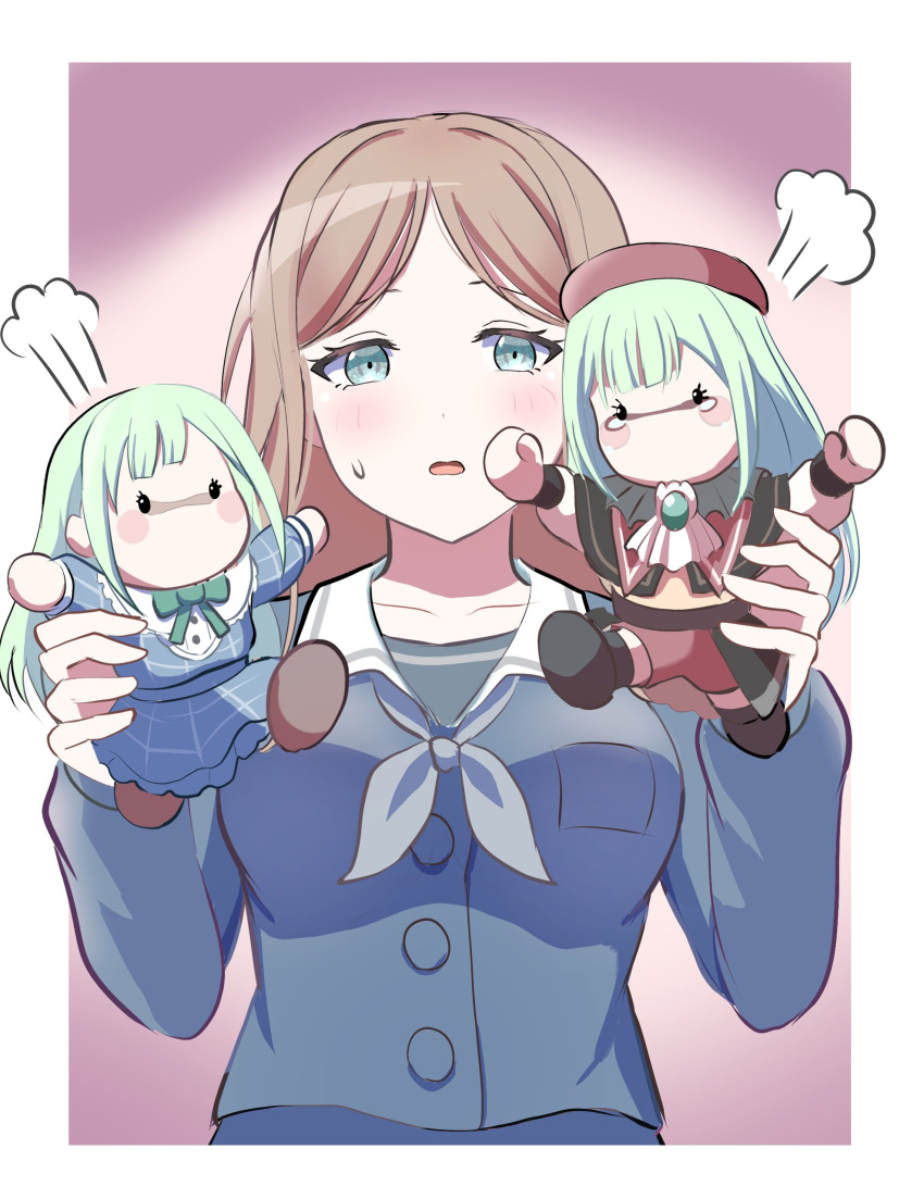 Safebooru - 3girls absurdres ascot bang dream! bang dream! it's mygo!!!!! beret black capelet ...