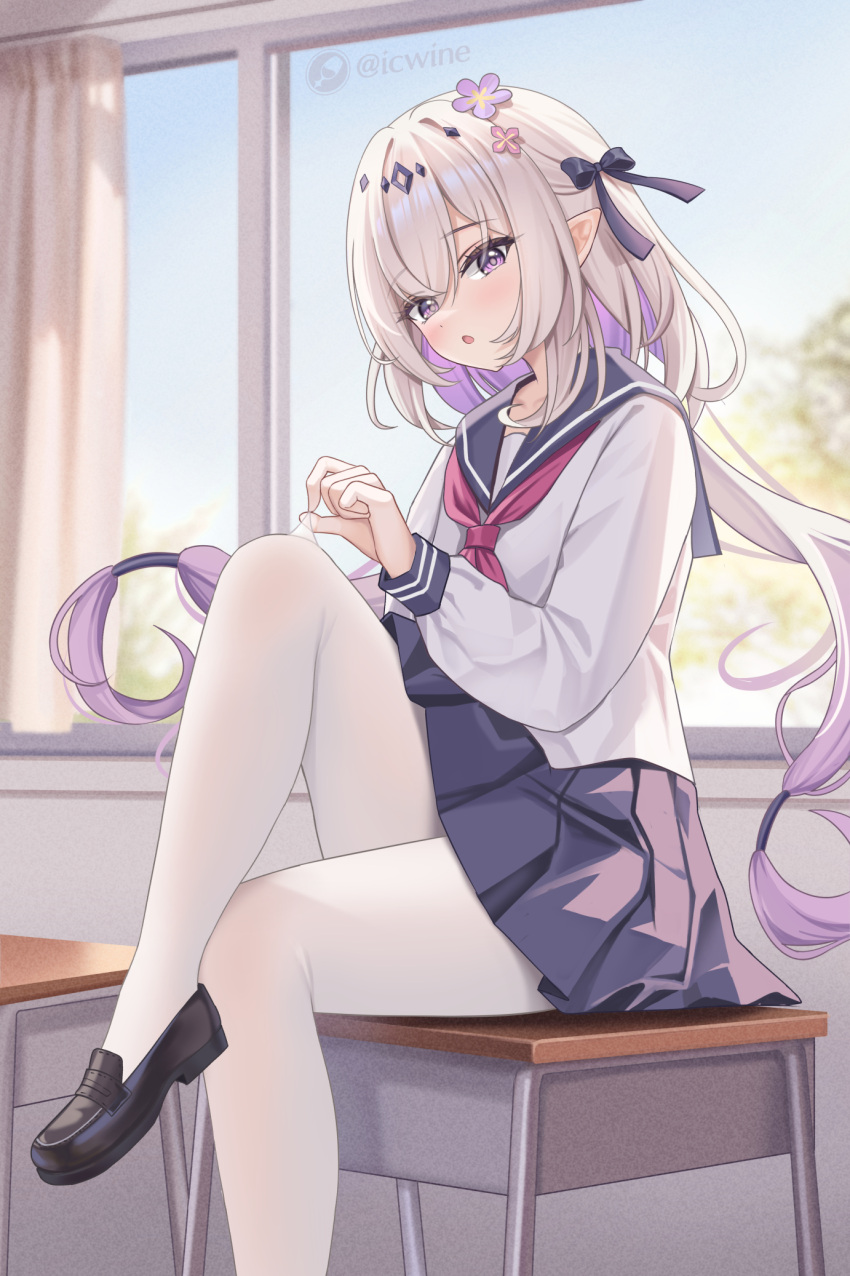 Safebooru - 1girl alternate costume black bow black shoes bow castorice (honkai: star rail ...