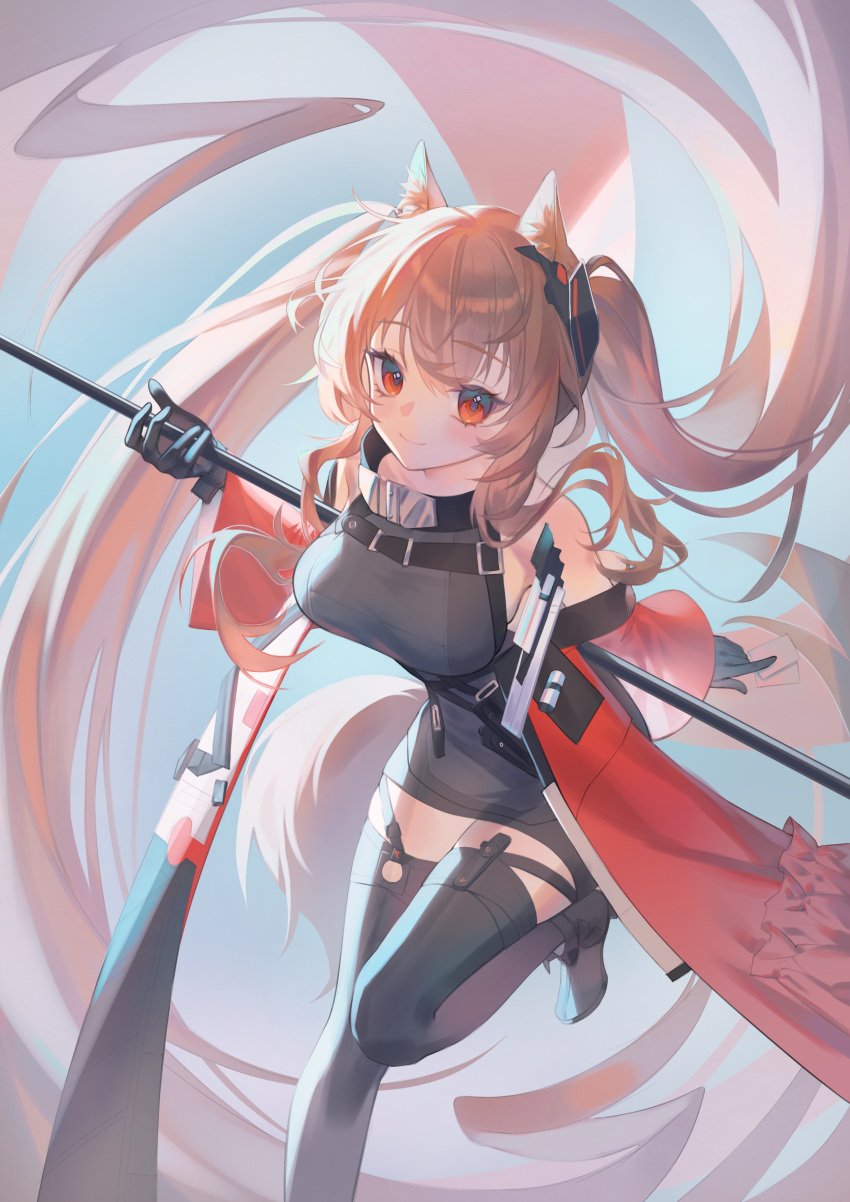 Safebooru - 1girl absurdres angelina (arknights) animal ear fluff animal ears arknights ...