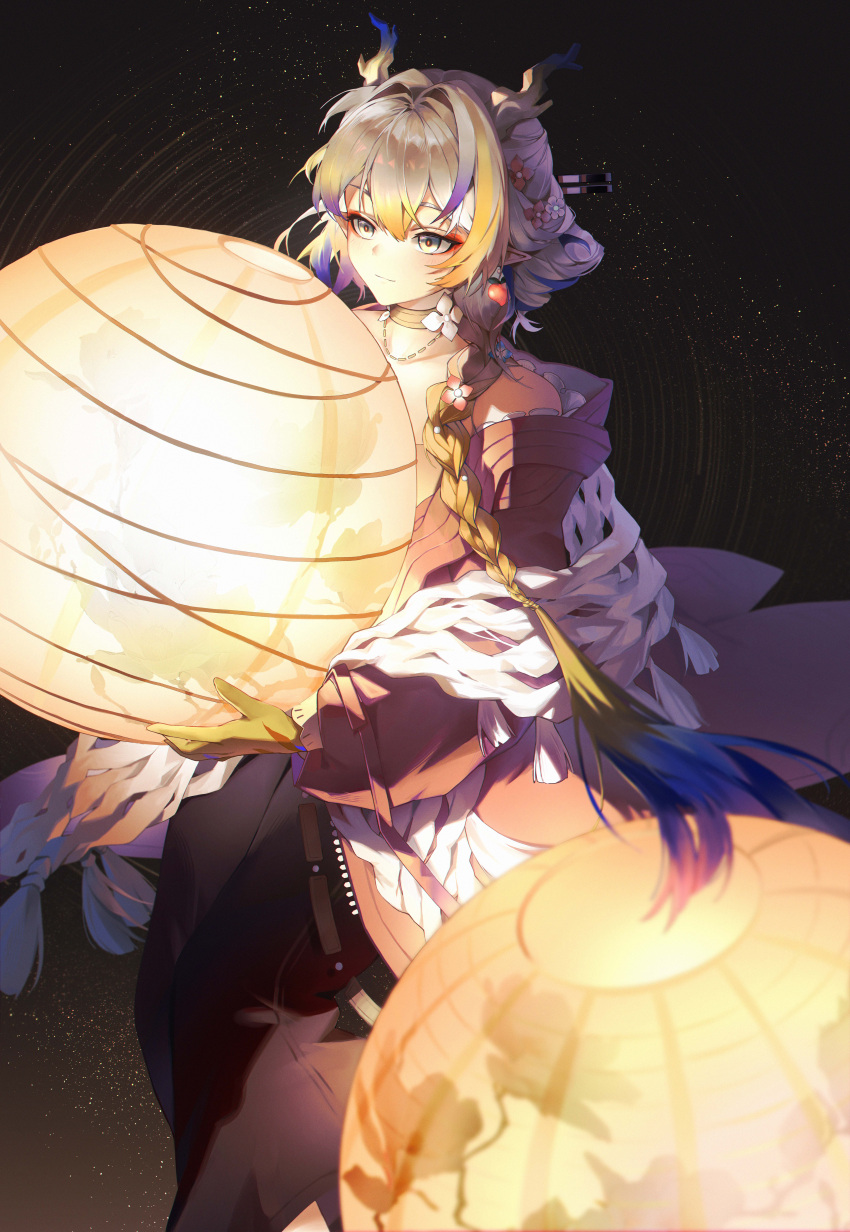 Safebooru 1girl Absurdres Arknights Blonde Hair Braid Chinese 5442