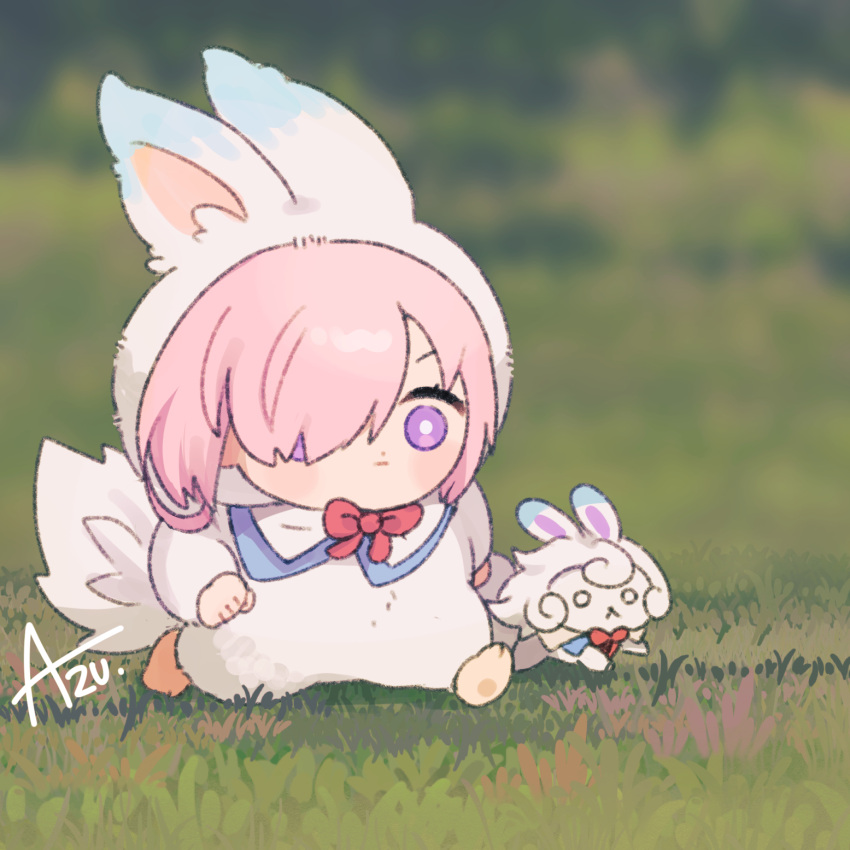 Safebooru - 1girl animal animal costume animal ears azu (kirara310) bow ...