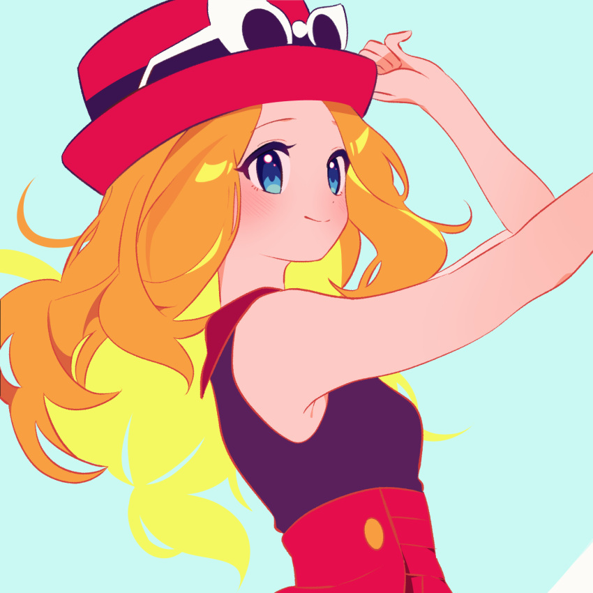 Safebooru - 1girl blonde hair blue eyes closed mouth commentary ebi ...