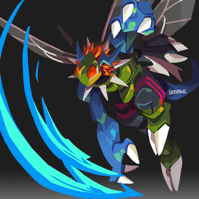 Safebooru - brown hair bug digimon digimon (creature) dinobeemon dragon ...