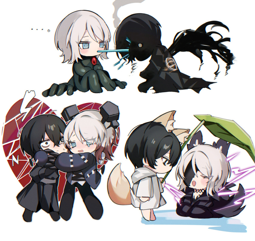 Safebooru - ... 3boys 3girls 4th match flame (e.g.o) :o @ @ animal ears ...