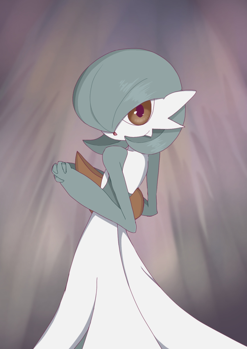 Safebooru - bob cut colored skin dress gardevoir green hair green skin ...