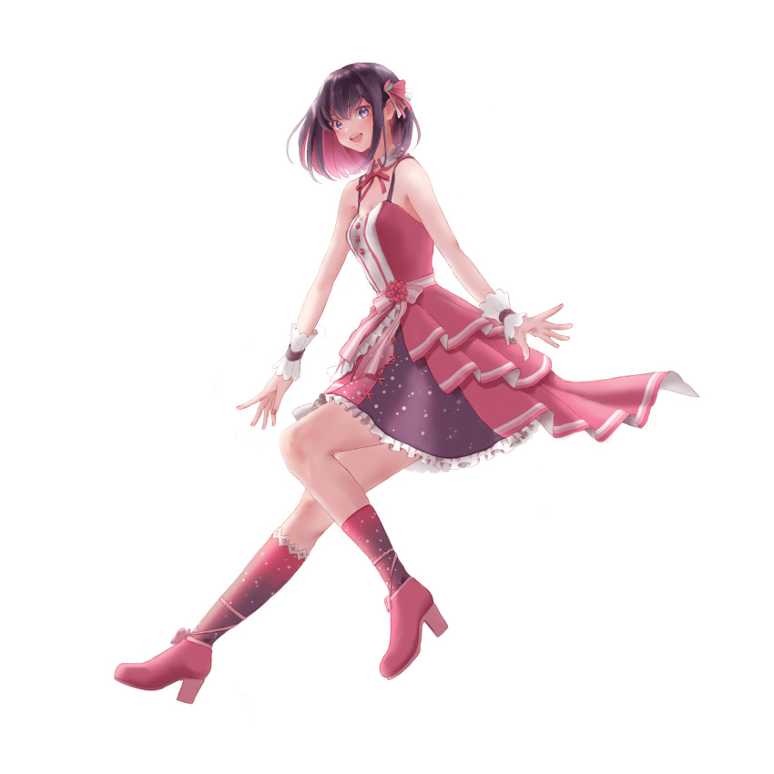 Safebooru - 1girl arms at sides asymmetrical legwear azki (3rd costume) (hololive) azki ...