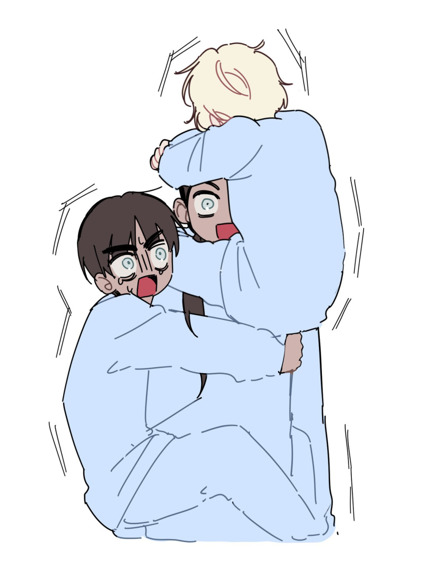 Safebooru - 1girl 2boys aged down alien stage blonde hair brown hair ...