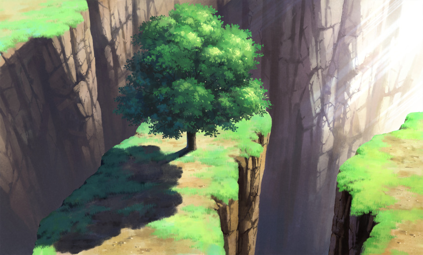 Safebooru - cliff commentary request day hariken highres no humans ...