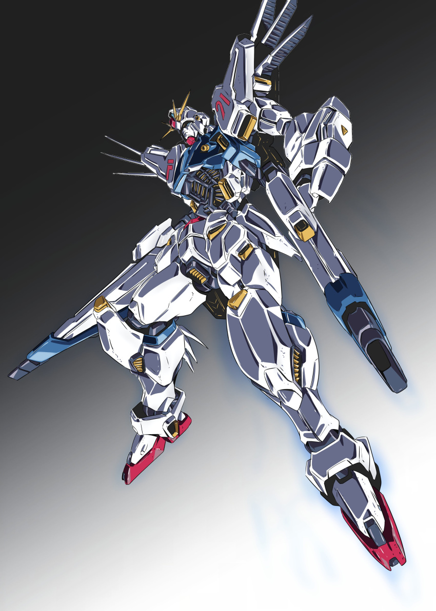 Safebooru - absurdres beam rifle energy gun flying gundam gundam f91 ...