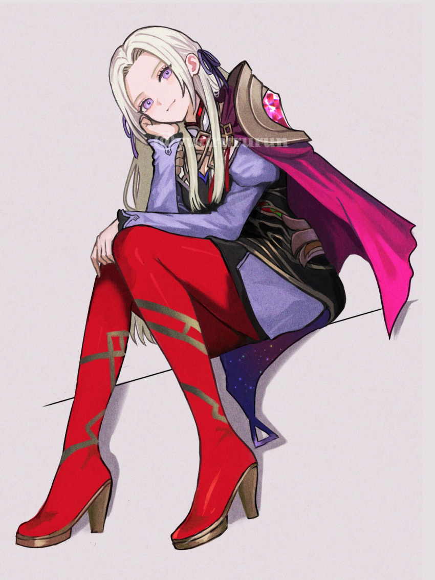 Safebooru - 1girl armor breasts cape commentary request edelgard von ...