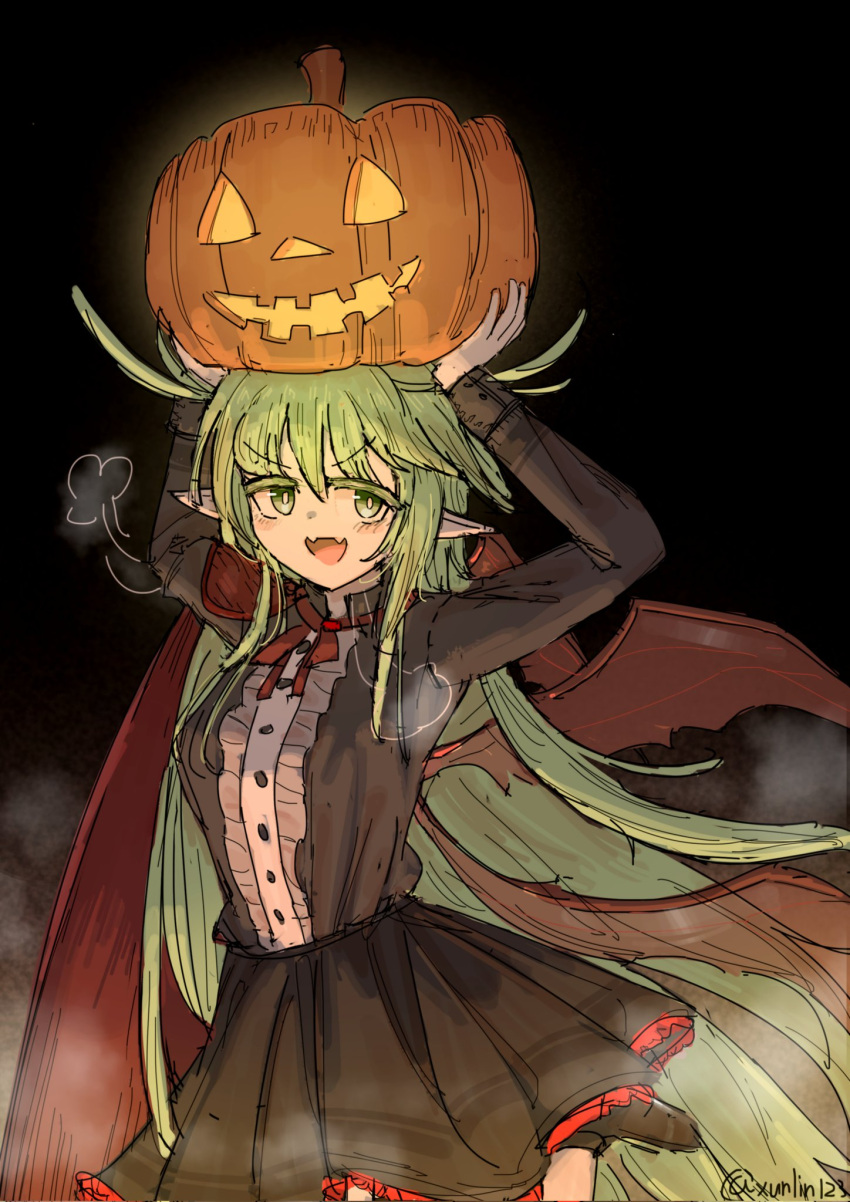 Safebooru - 1girl :d black jacket black skirt black souls black souls 2 breasts buttons cape ...