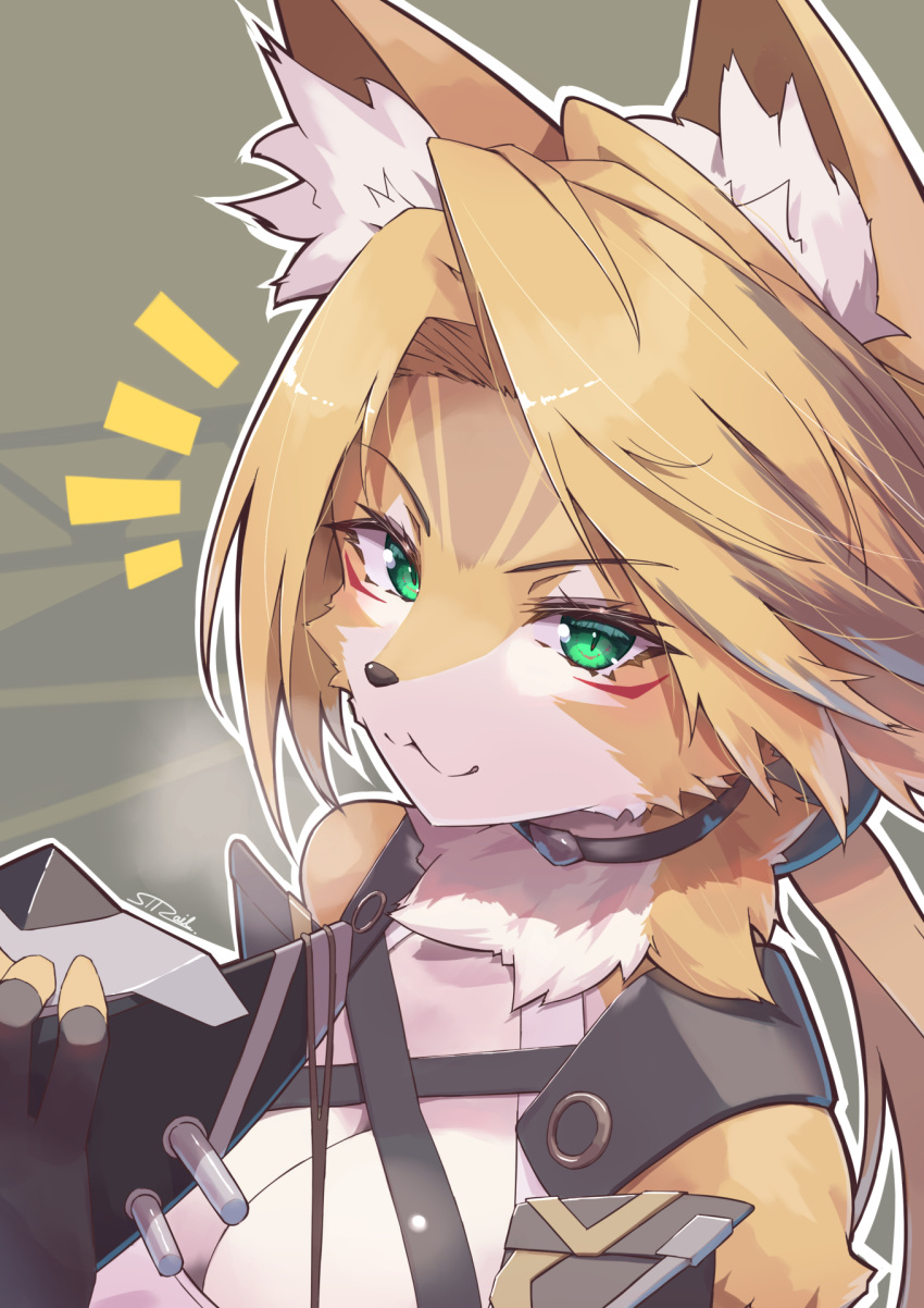 Safebooru - 1girl :3 animal ear fluff animal ears black choker black gloves body fur cat ears ...