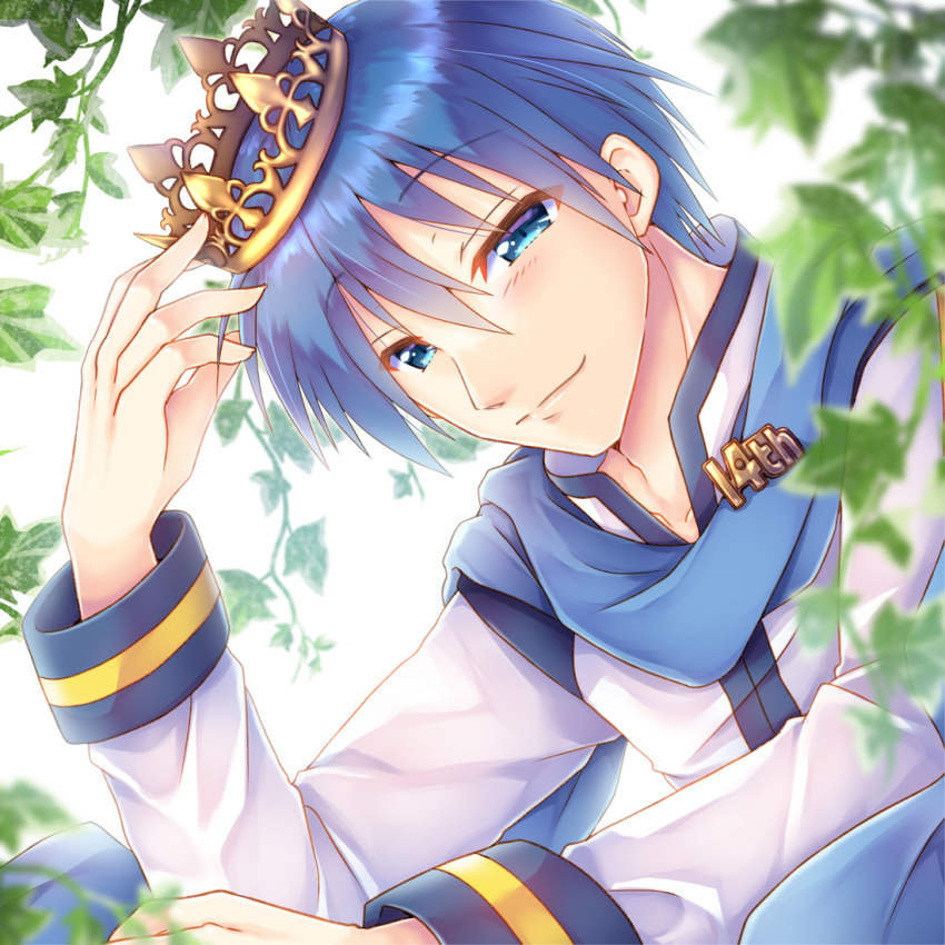 Safebooru 1boy Anniversary Blue Hair Blue Scarf Blurry Blush Closed 7327