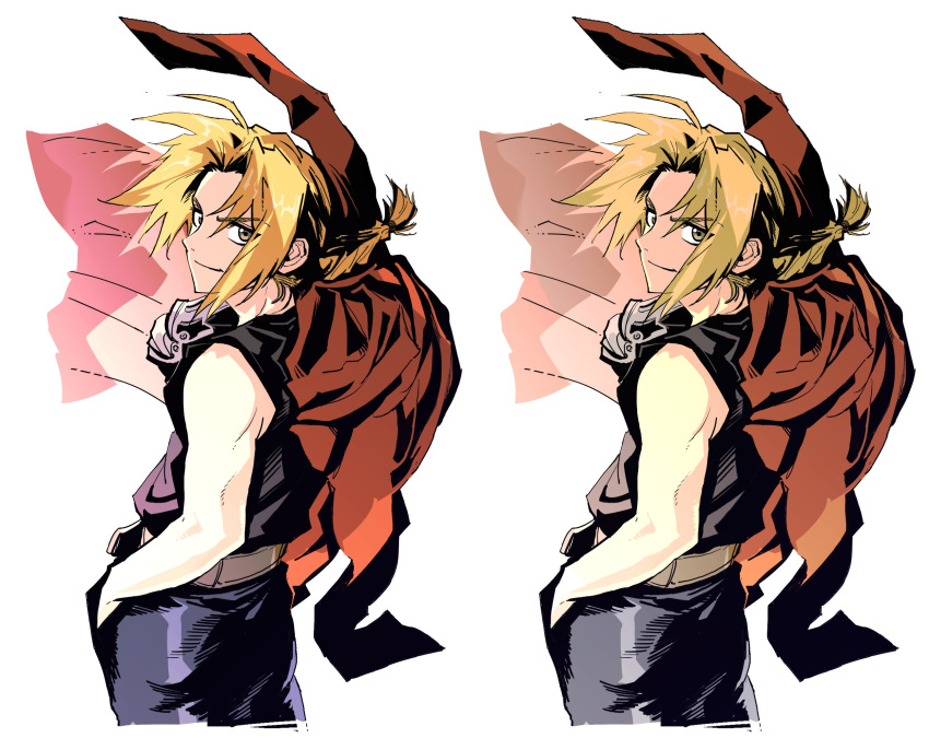 Safebooru - 1boy blonde hair braid braided ponytail commentary edward elric from side fullmetal ...