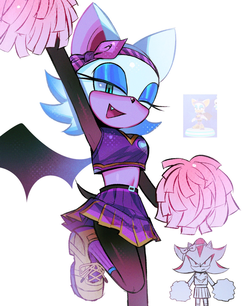 Safebooru - 1boy 1girl :d absurdres alternate costume animal ears animal nose bat ears bat girl ...