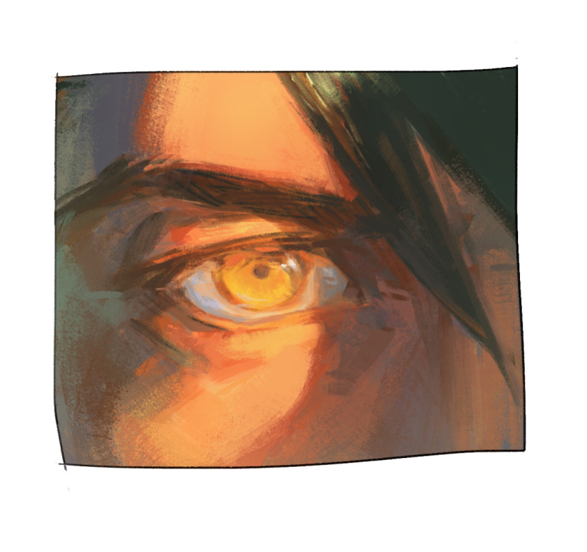 Safebooru 1boy Border Brown Eyes Brown Hair Close Up Commentary 8814