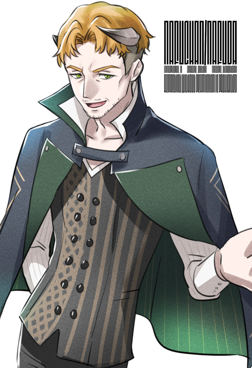 Safebooru - 1boy batlin (metaphor: refantazio) black capelet capelet ...