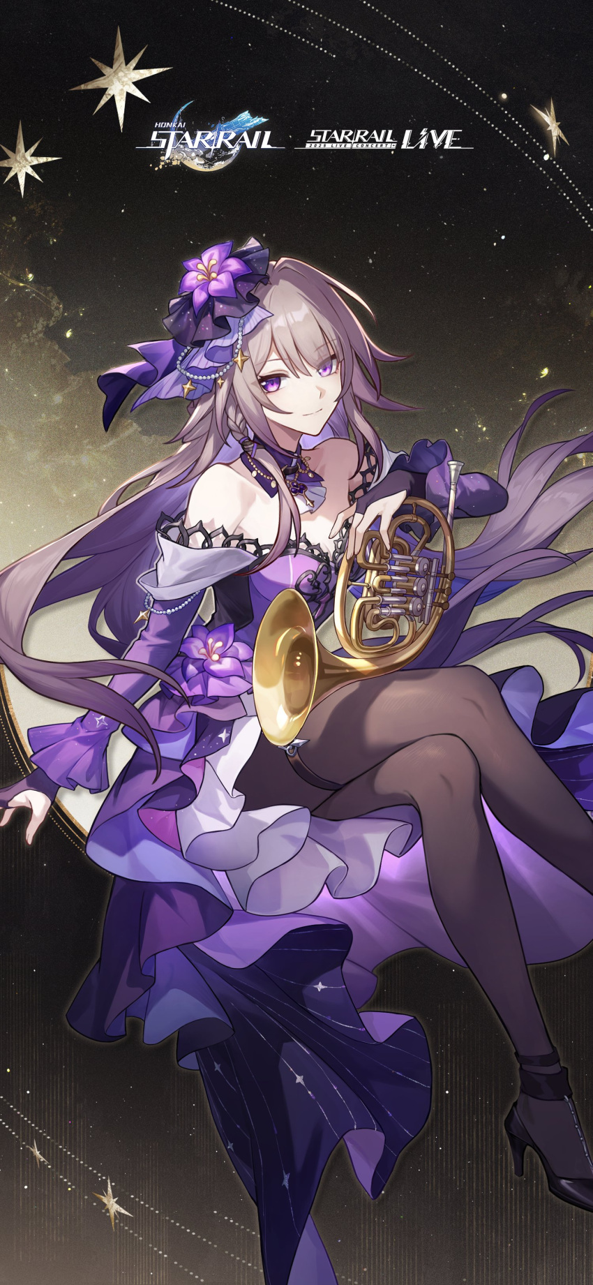 Safebooru - 1girl absurdres black bridal gauntlets black shoes bridal gauntlets brown hair brown ...