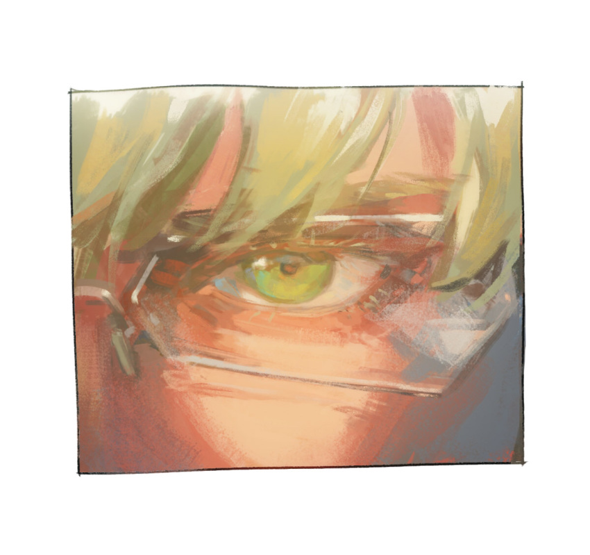 Safebooru 1boy Barnaby Brooks Jr Blonde Hair Border Close Up 0676