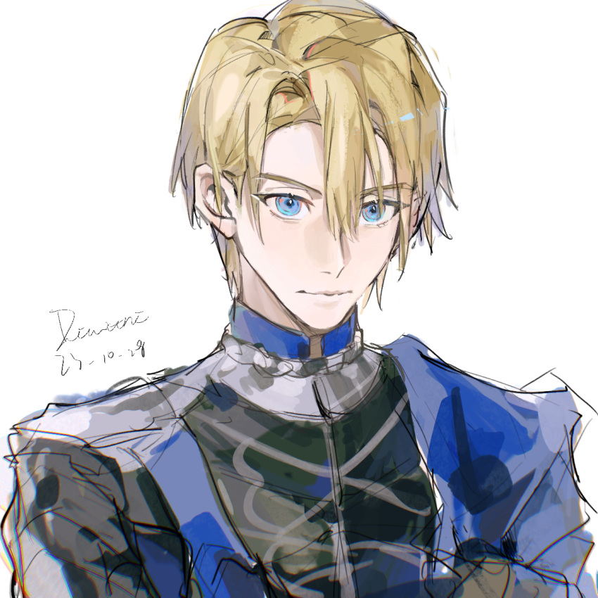 Safebooru - 1boy belt blonde hair blue cape blue eyes cape character name chest belt chinese ...