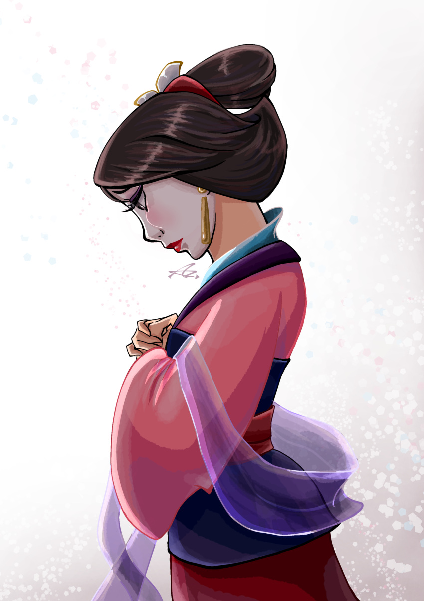 Safebooru - 1girl absurdres azuma lan black hair brown eyes chinese ...
