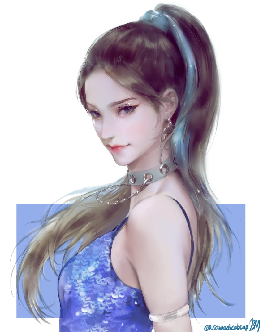 Safebooru - 1girl absurdres black hair bm94199 highres itzy k-pop solo white background yeji ...