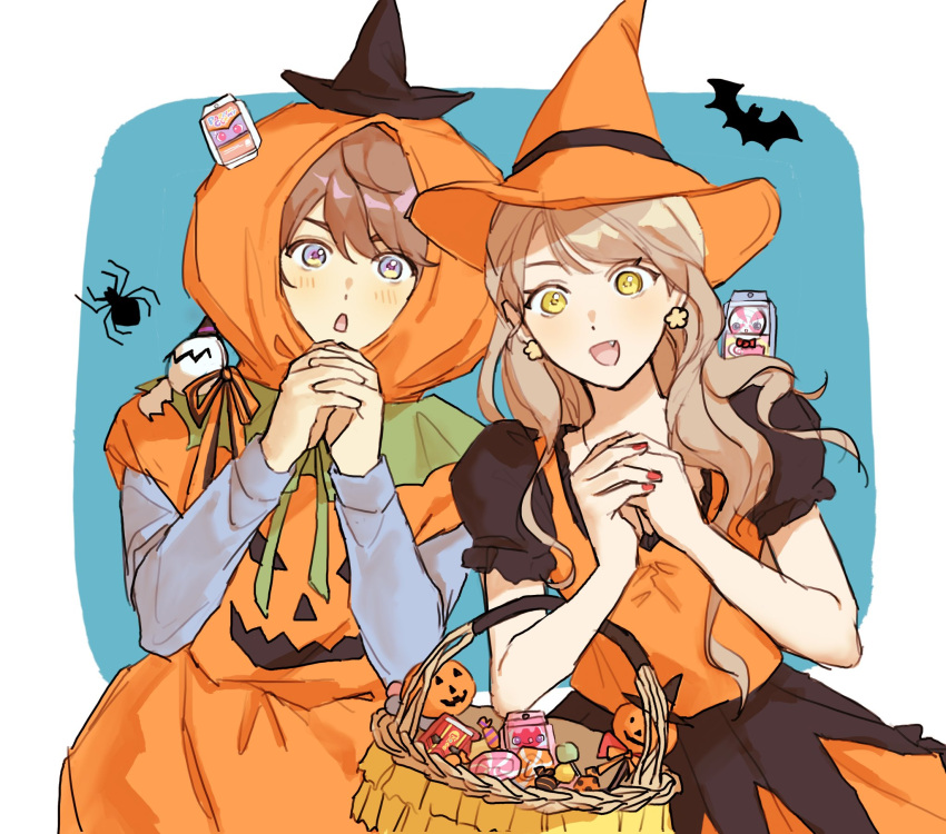 Safebooru - 1boy 1girl amane sachika basket bat (animal) blonde hair ...