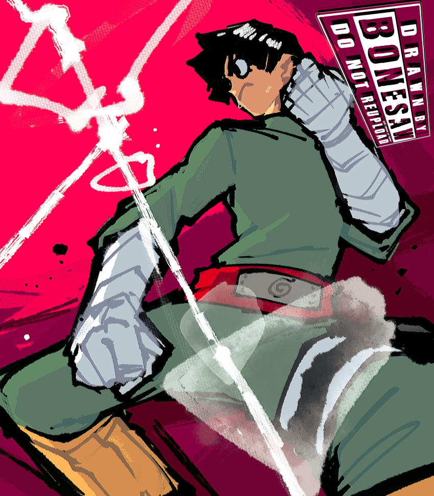 Safebooru - 1boy absurdres bandaged hand bandages belt black eyes black hair bonesaw (rdkshinku ...