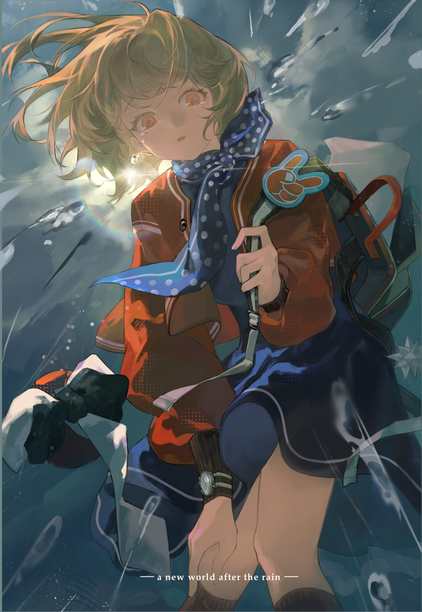 Safebooru - 1girl absurdres apple apple (reverse:1999) backpack bag black bow black bowtie ...