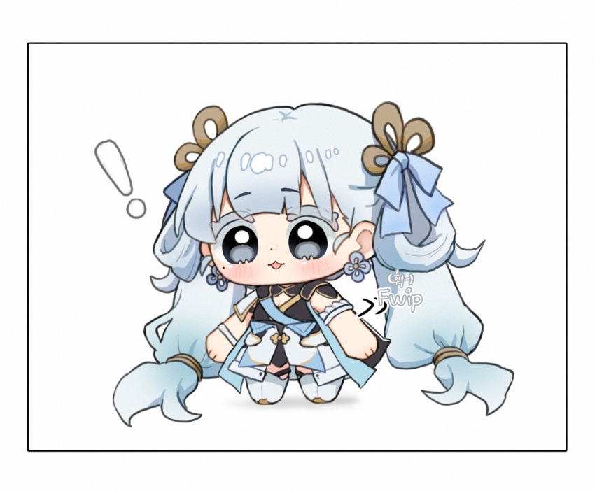 Safebooru - ! 1girl black collar black dress blue bow bow chibi chibi ...