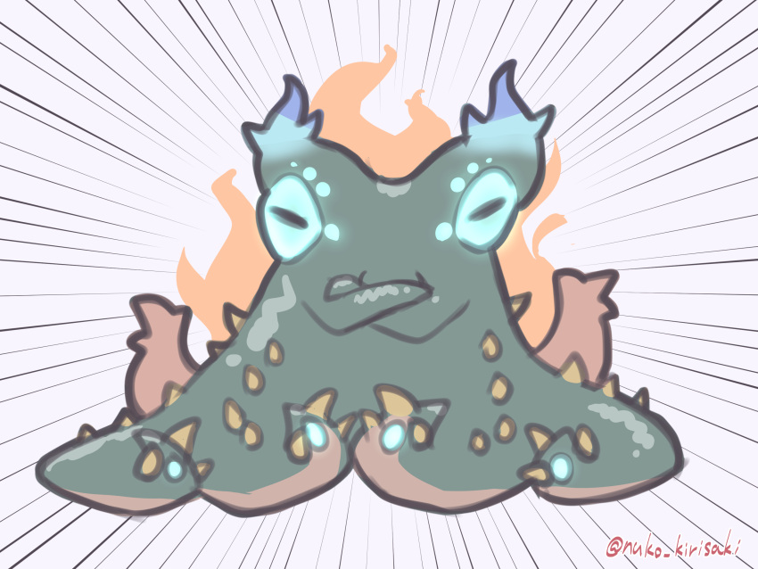 Safebooru - blue eyes burning chibi commentary crossed arms emphasis ...