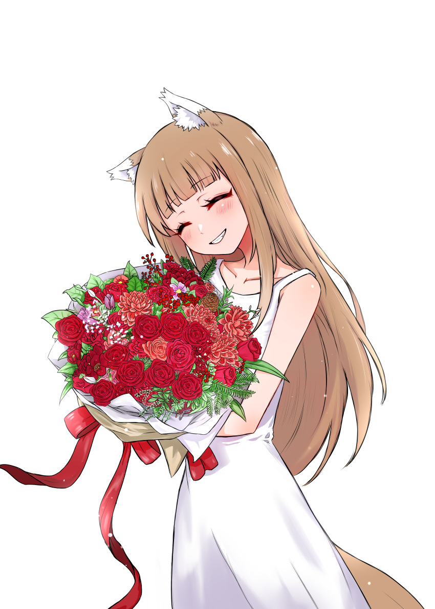 Safebooru - 1girl :d ^ ^ absurdres akuma0320 alternate costume animal ear fluff animal ears ...