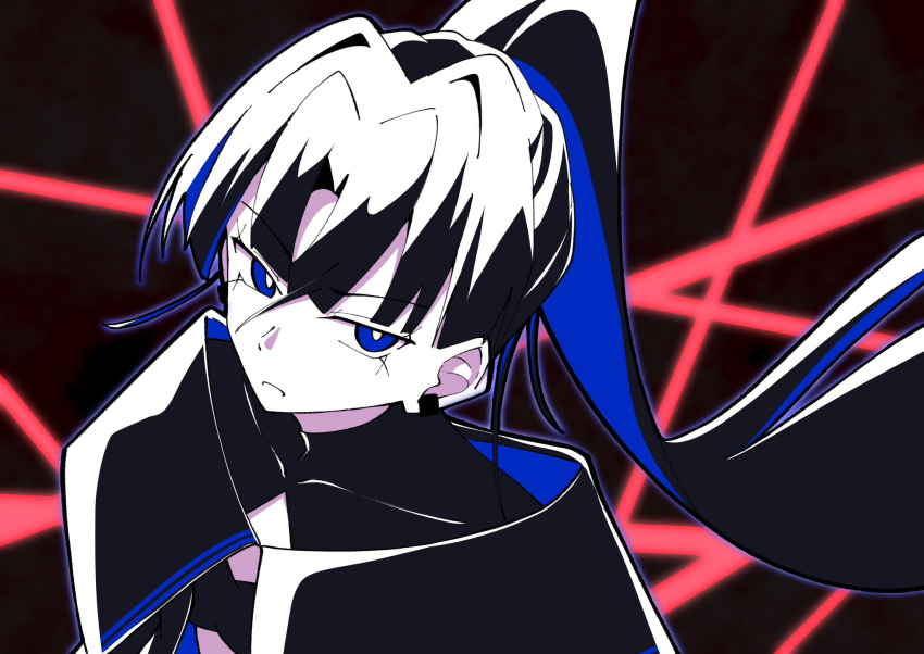 Safebooru - 1girl ado (utaite) black hair blue eyes blue hair colored ...