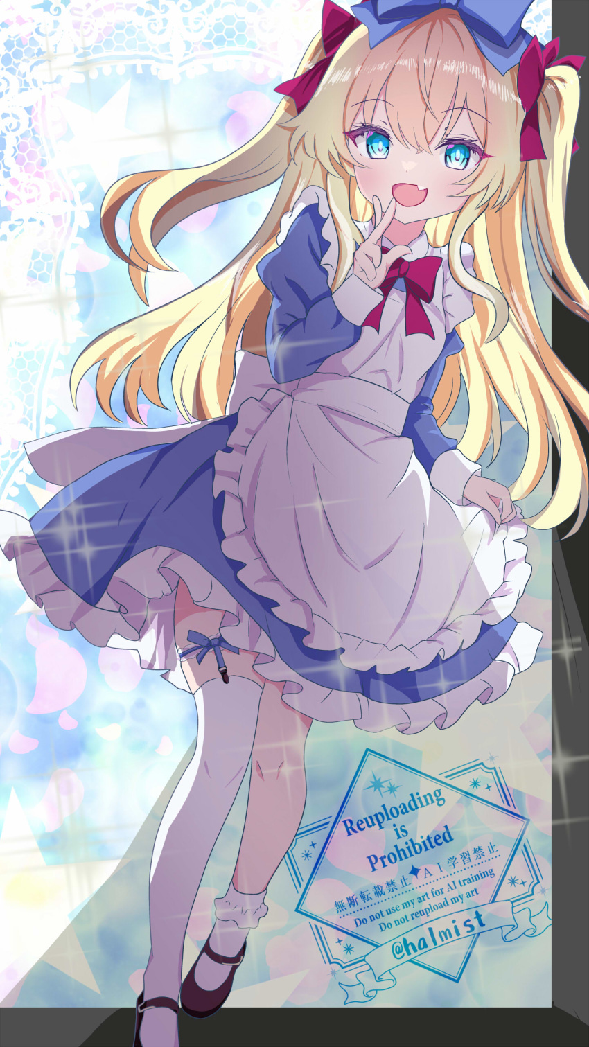 Safebooru - 1girl absurdres alice (alice in wonderland) alice in wonderland apron black shoes ...