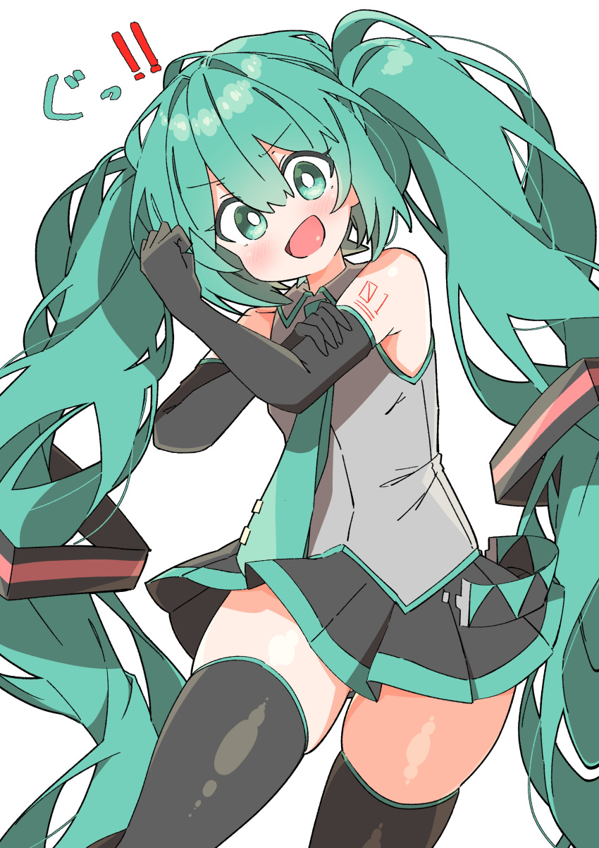 Safebooru - absurdres green eyes green hair hatsune miku highres ...