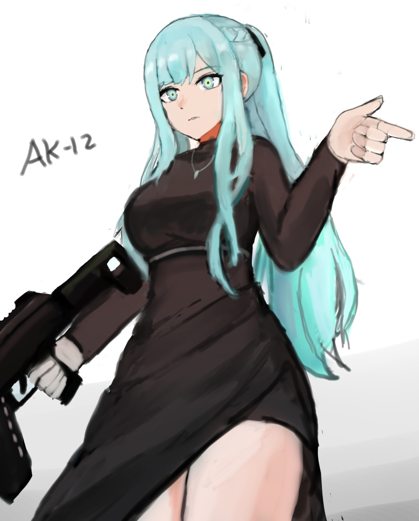 Safebooru - 1girl absurdres ak-12 ak-12 (girls' frontline) alternate costume alternate eye color ...