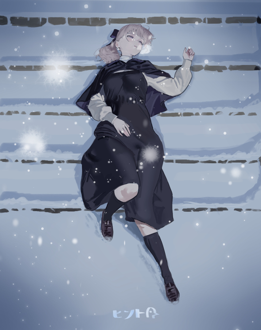 Safebooru - 1girl black dress black ribbon black shawl blade runner ...