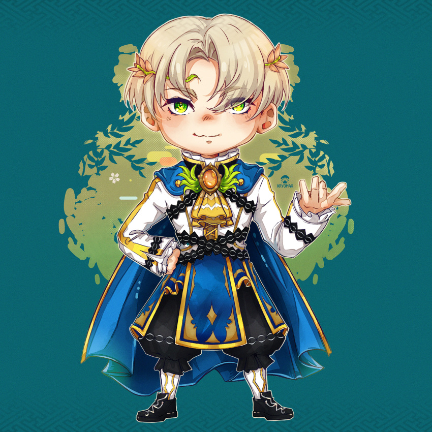 Safebooru - 1boy alfred (fire emblem) ascot blonde hair blue cape cape circlet fire emblem fire ...