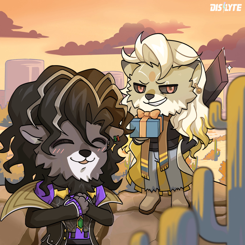 Safebooru - 2boys alolin (pazuzu) (dislyte) animal ears artist request ...