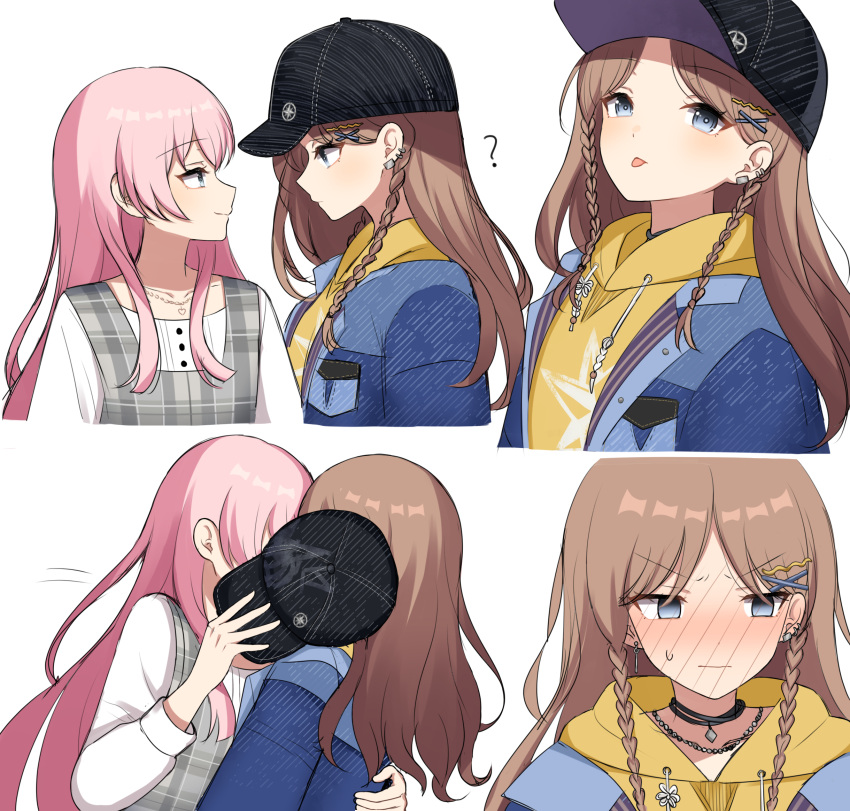 Safebooru - 2girls ? bang dream! bang dream! it's mygo!!!!! baseball cap black hat blue eyes ...