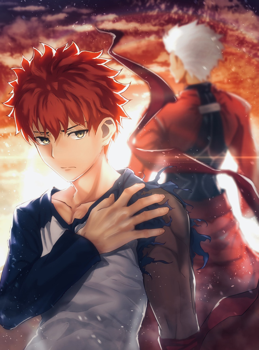 Safebooru - 2boys archer (fate) commentary request corruption dark ...