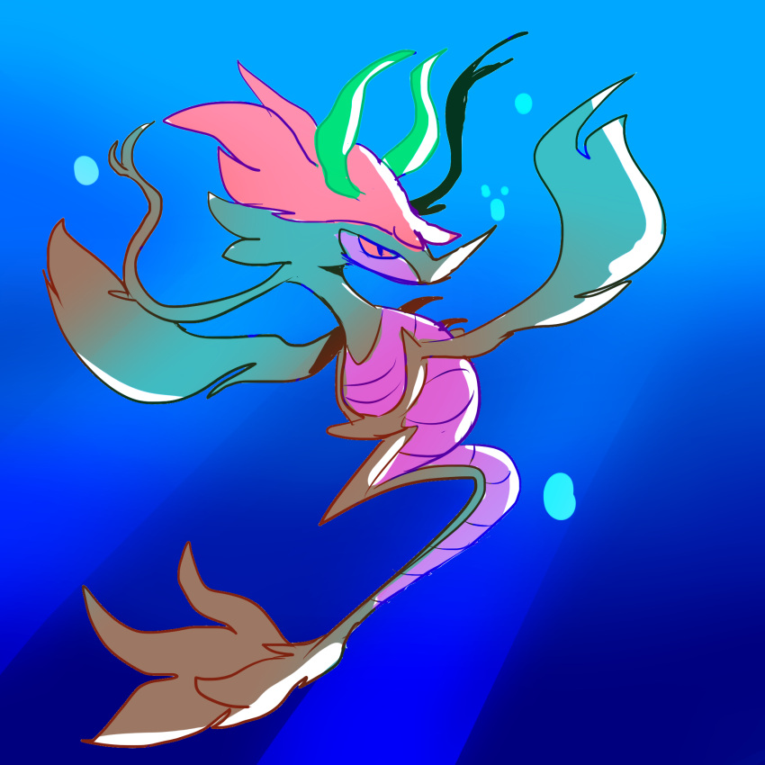 Safebooru - colored sclera colored skin dragalge dragon fish highres ...